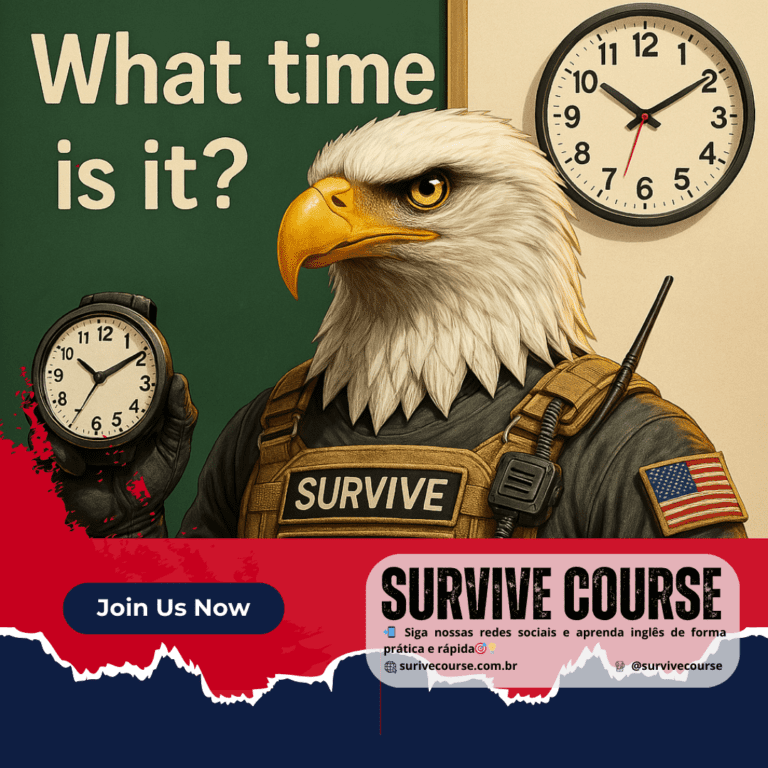Como perguntar que horas são em inglês? - Survive Course
